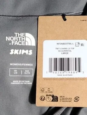 SKIMS | Tops | The North Face Tnf X Skims Refina Longsleeve Top Grey ...